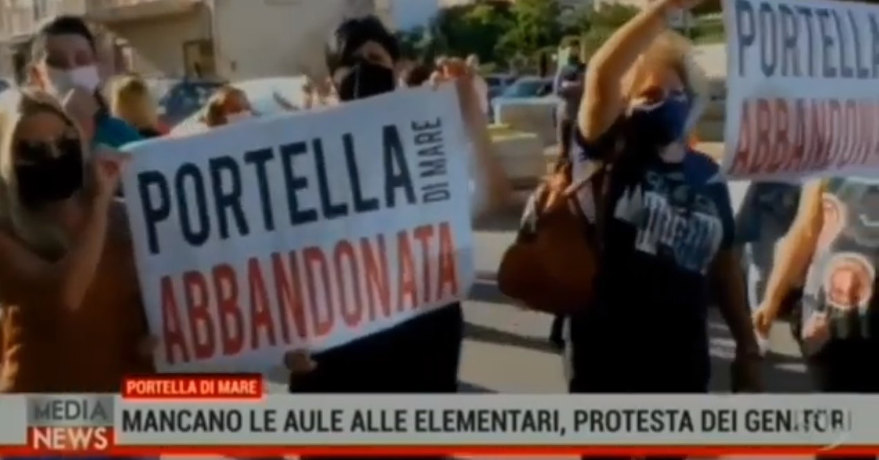 Caos scuola: protesta a Portella di Mare - Misilmeri Blog